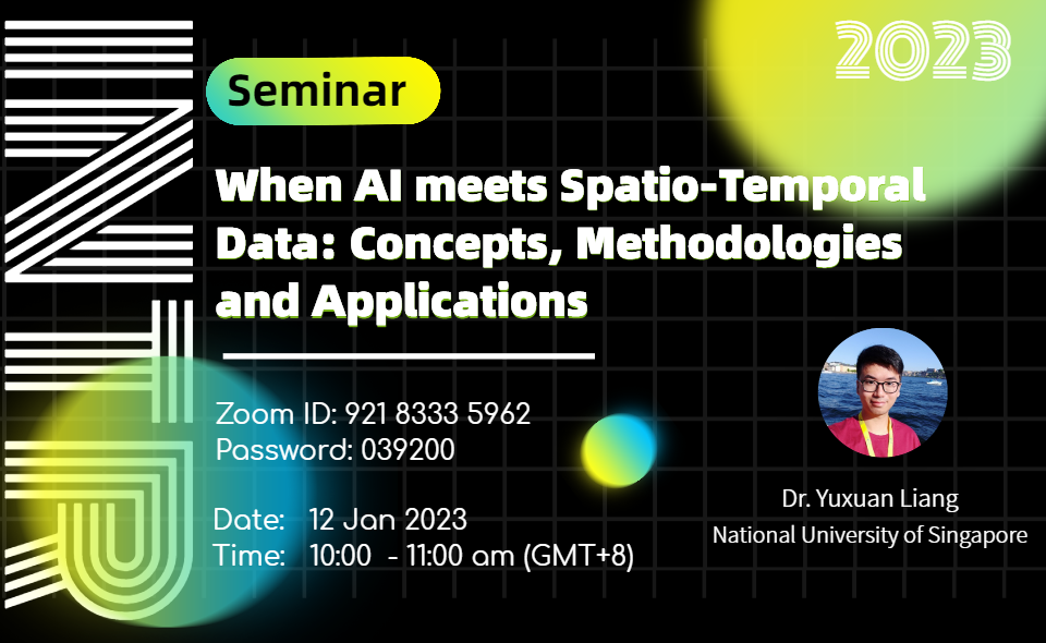When AI meets Spatio-Temporal Data: Concepts, Methodologies and Applications | University Event ...